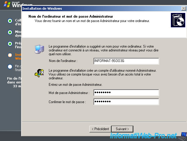 Install Windows Server 2003 - Windows Server - Tutorials - InformatiWeb Pro